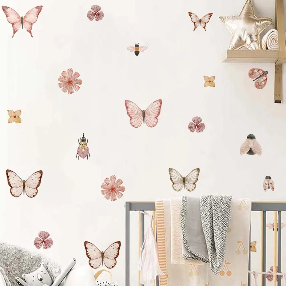 Fluttering Friends Wall Decal