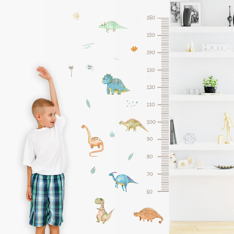 Dinosaur Height Chart Snug Bug Wall Decals